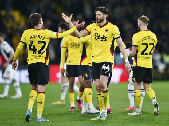 Wesley Hoedt Watford Celebrates Teammate James Editorial Stock Photo ...