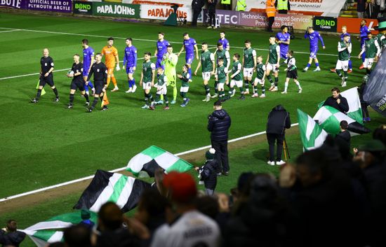 Teams Walk Out Before Kick Off Editorial Stock Photo - Stock Image ...