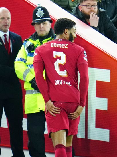 Joe Gomez Liverpool Holds His Hamstrings Editorial Stock Photo - Stock ...