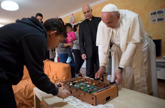 Pope Francis Played Table Football When Editorial Stock Photo - Stock ...
