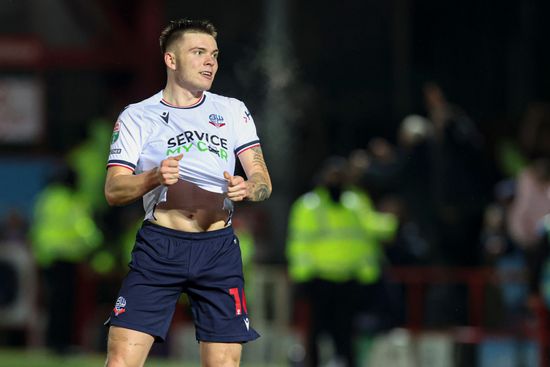 Aaron Morley Bolton Wanderers Celebrates Scoring Editorial Stock Photo ...