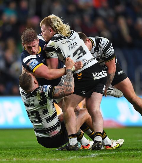 Tom Holroyd Leeds Rhinos Tackled By Editorial Stock Photo - Stock Image ...