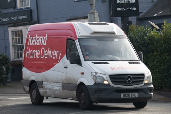Iceland Home Delivery Van Out On Editorial Stock Photo - Stock Image ...