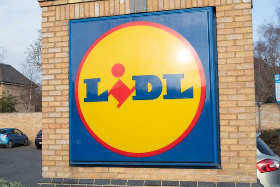 Lidl Roundel Outside Their Uxbridge Supermarket Editorial Stock Photo ...