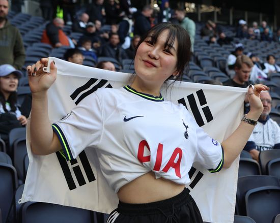 Tottenham Hotspur Fan Supporting Tottenham Hotspurs Editorial Stock ...