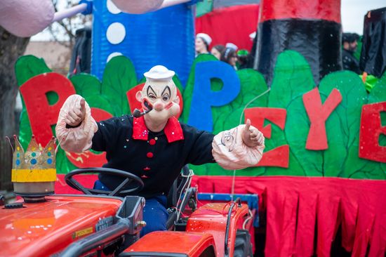 Popeyes Masked Float During Santa Rufina Editorial Stock Photo - Stock ...