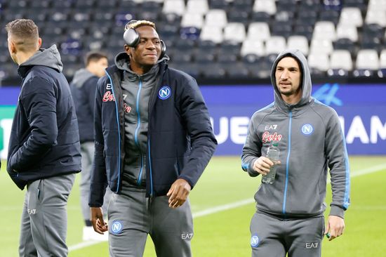 Victor Osimhen Napoli Matteo Politano Napoli Editorial Stock Photo ...