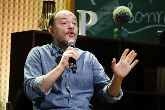 Colombian Actor Julian Arango Speaks During Editorial Stock Photo ...