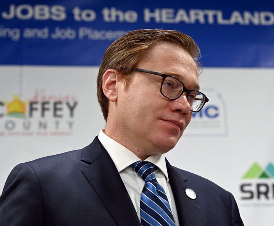Kansas Lieutenant Governor David Toland Chats Editorial Stock Photo ...
