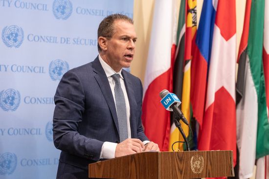Permanent Representative Israel Un Ambassador Gilad Editorial Stock ...