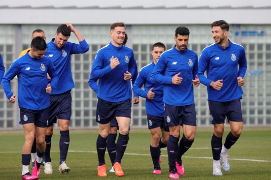 Fc Porto Players During Their Teams Editorial Stock Photo - Stock Image ...