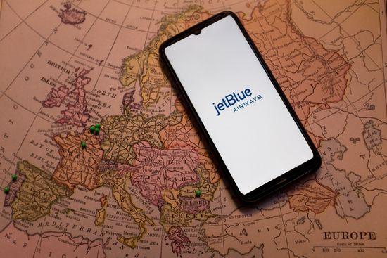 This Photo Illustration Jetblue Airways Airlines Editorial Stock Photo ...