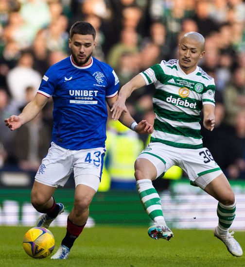 Nicolas Raskin Rangers Daizen Maeda Celtic Editorial Stock Photo ...