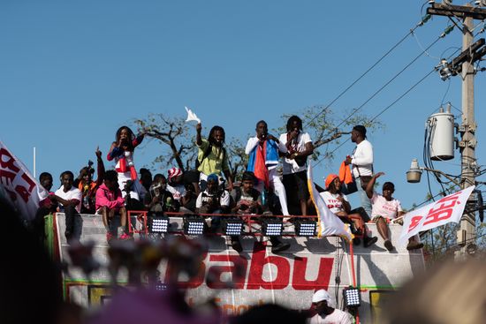 People Participate During Carnival Parades Portauprince Editorial Stock ...