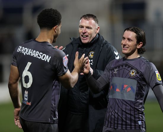 Manager Graham Coughlan Newport County Aaron Editorial Stock Photo ...