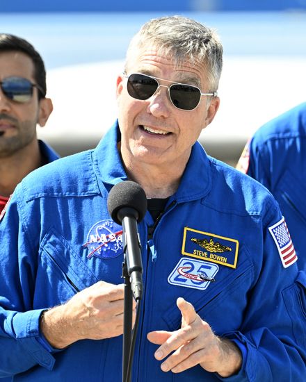 Nasa Astronaut Stephen Bowen Speaks Media Editorial Stock Photo - Stock ...