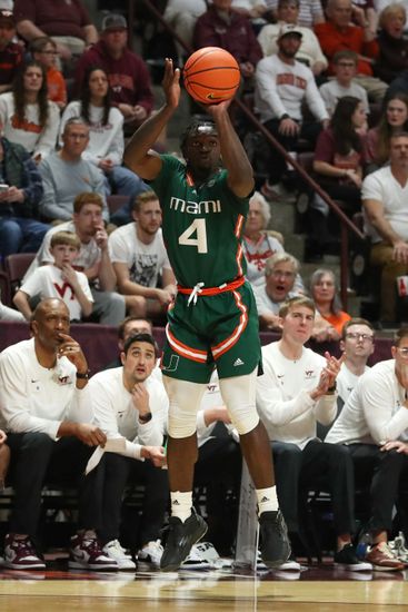 Miami Fl Hurricanes Guard Bensley Joseph Editorial Stock Photo - Stock ...