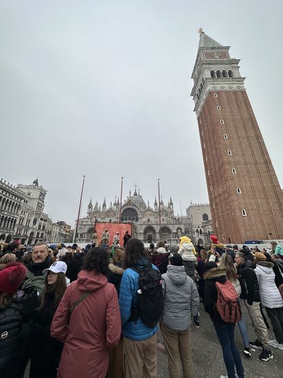 Venice Invaded By Construction Venice Construction Editorial Stock ...