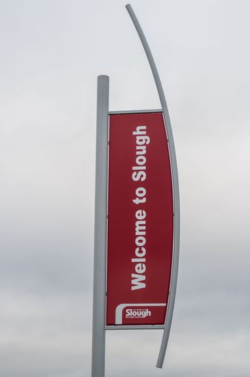 Welcome Slough Sign Home Office Have Editorial Stock Photo - Stock ...