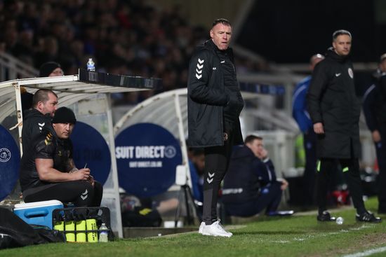 Newport County Manager Graham Coughlan During Editorial Stock Photo ...