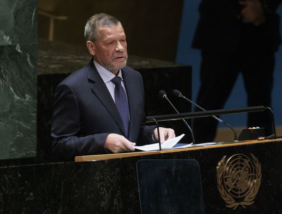 Belarus Ambassador United Nations Valentin Rybakov Editorial Stock ...