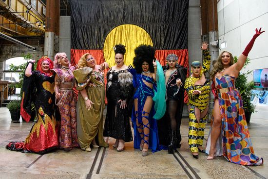 Indigenous Drag Queens Pose Photograph During Editorial Stock Photo ...