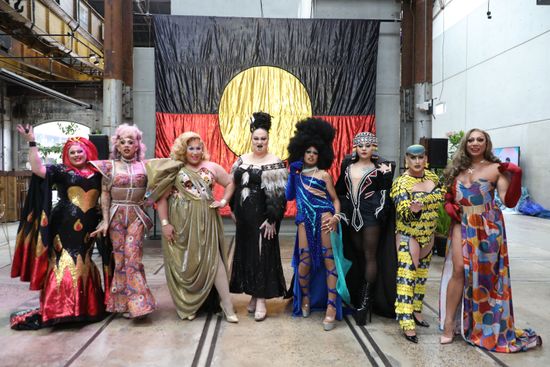Drag Queens Pose Photo Front Aboriginal Editorial Stock Photo - Stock ...