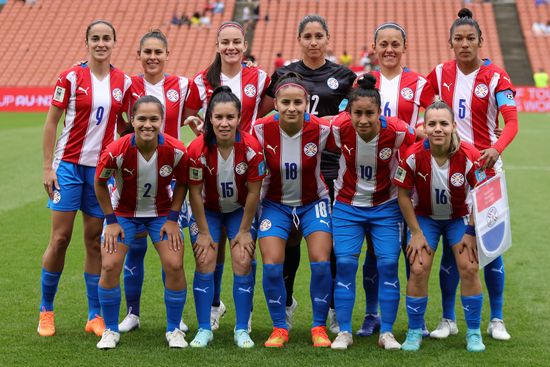 Paraguay Team Photo During Fifa Womens Editorial Stock Photo - Stock ...