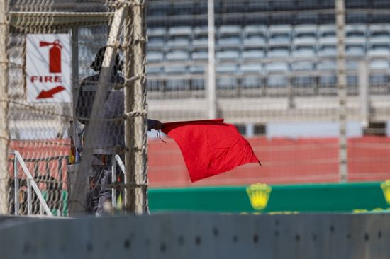 Red Flag Drapeau During Formula 1 Editorial Stock Photo - Stock Image ...