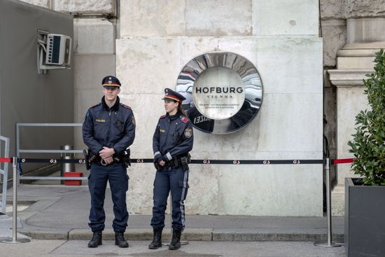 Austrian Police Officers Stand Outside 22nd Editorial Stock Photo ...