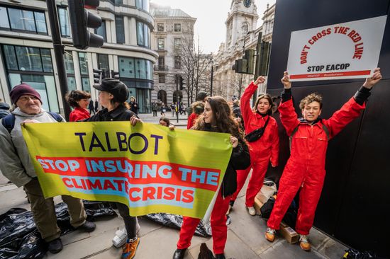 Protesters Visit Two Insurance Companies City Editorial Stock Photo ...