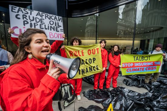 Protesters Visit Two Insurance Companies City Editorial Stock Photo ...
