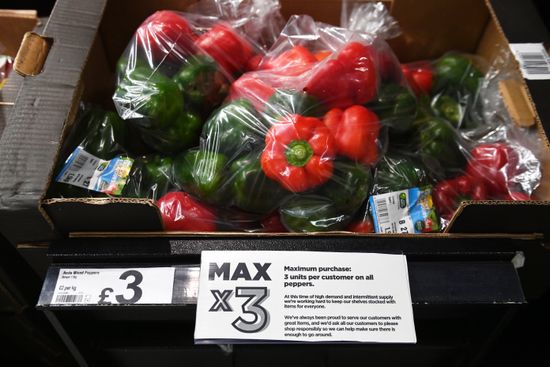 Peppers Fresh Produce Aisle Asda Supermarket Editorial Stock Photo ...