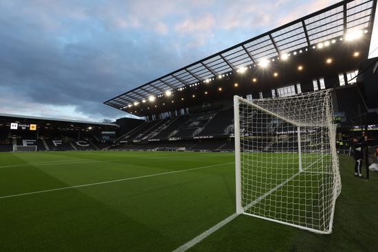 Craven Cottage Pitch Ready Before Kick Editorial Stock Photo - Stock ...