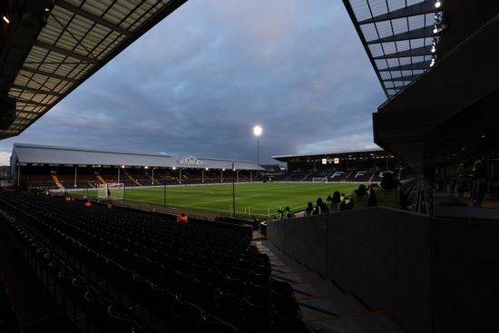 Craven Cottage Pitch Ready Before Kick Editorial Stock Photo - Stock ...