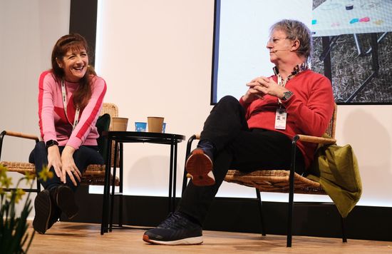 Suki Webster Paul Merton Talking On Editorial Stock Photo - Stock Image ...