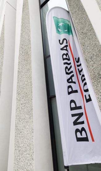 Illustration Shows Headquarters Bnp Paribas Banking Editorial Stock ...