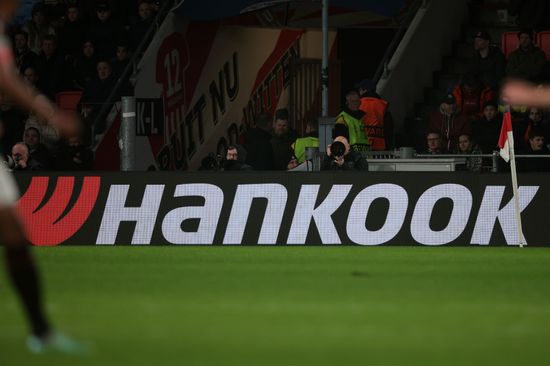 Eindhoven Hankook Billboard During Uefa Europa Editorial Stock Photo ...
