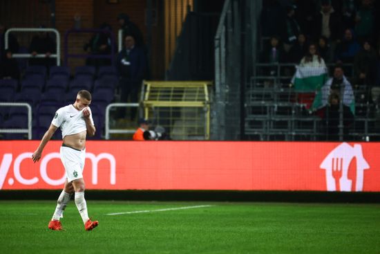 Jakub Piotrowski Pfc Ludogorets Leaves Pitch Editorial Stock Photo ...