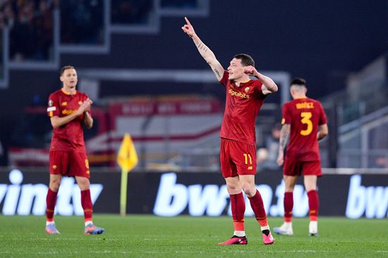 Andrea Belotti Roma Celebrates After Scoring Editorial Stock Photo ...
