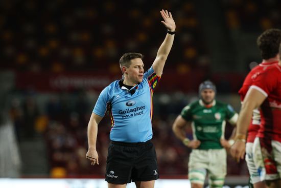 Referee Jack Makepeace During Gallagher Premiership Editorial Stock ...