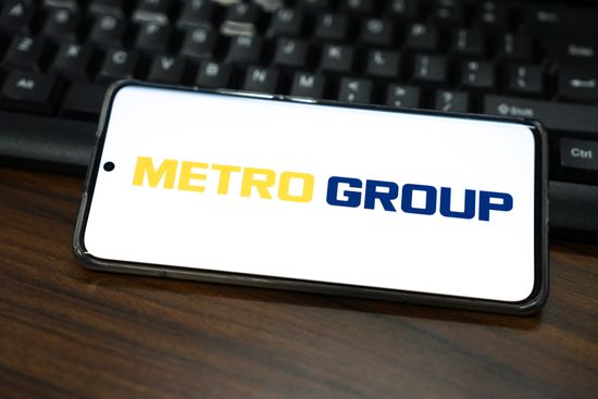 This Photo Illustration Metro Group Logo Editorial Stock Photo - Stock ...