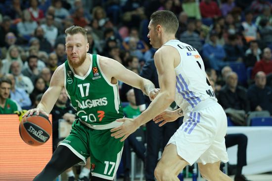 Ignas Brazdeikis Zalgiris Kaunas Action During Editorial Stock Photo ...