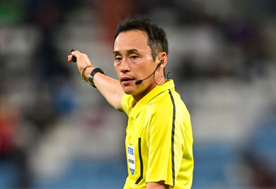 Japanese Referee Hiroyuki Kimura Gestures During Editorial Stock Photo ...