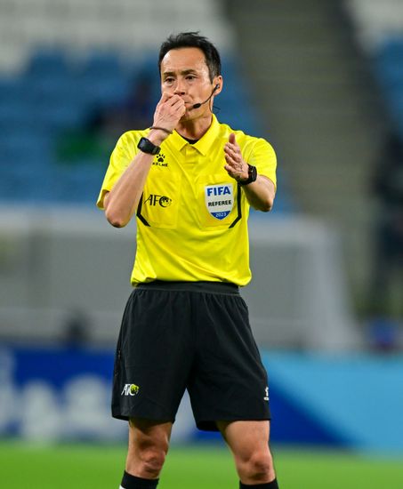 Japanese Referee Hiroyuki Kimura Gestures During Editorial Stock Photo ...