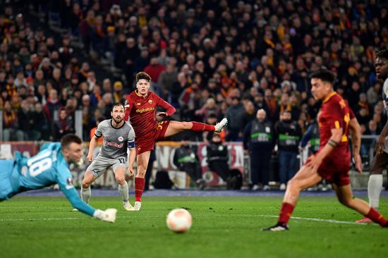 Nicola Zalewski Roma During Uefa Europa Editorial Stock Photo - Stock ...