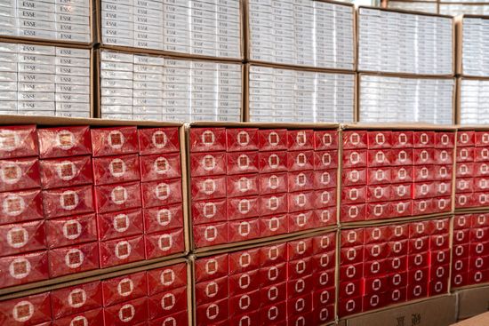 General View Showing Boxes Suspected Illicit Editorial Stock Photo ...