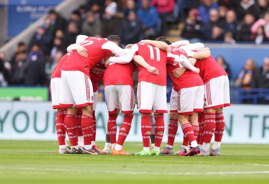 Arsenal Team Huddle Editorial Stock Photo - Stock Image | Shutterstock