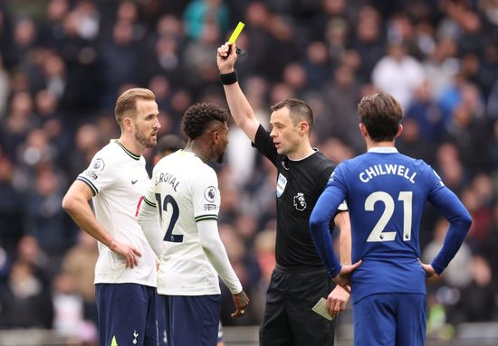 Referee Mr Stuart Atwell Gives Emerson Editorial Stock Photo - Stock ...