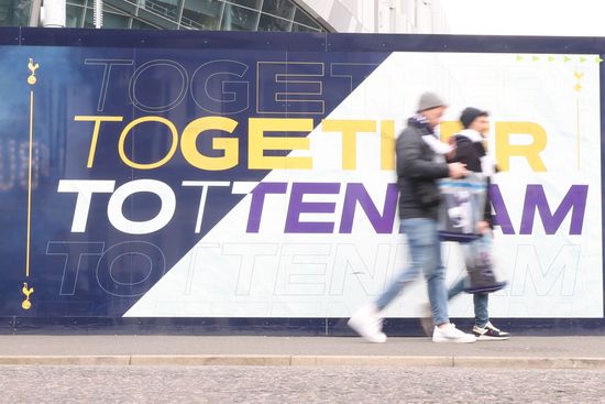Tottenham Signage Outside Stadium Editorial Stock Photo - Stock Image ...